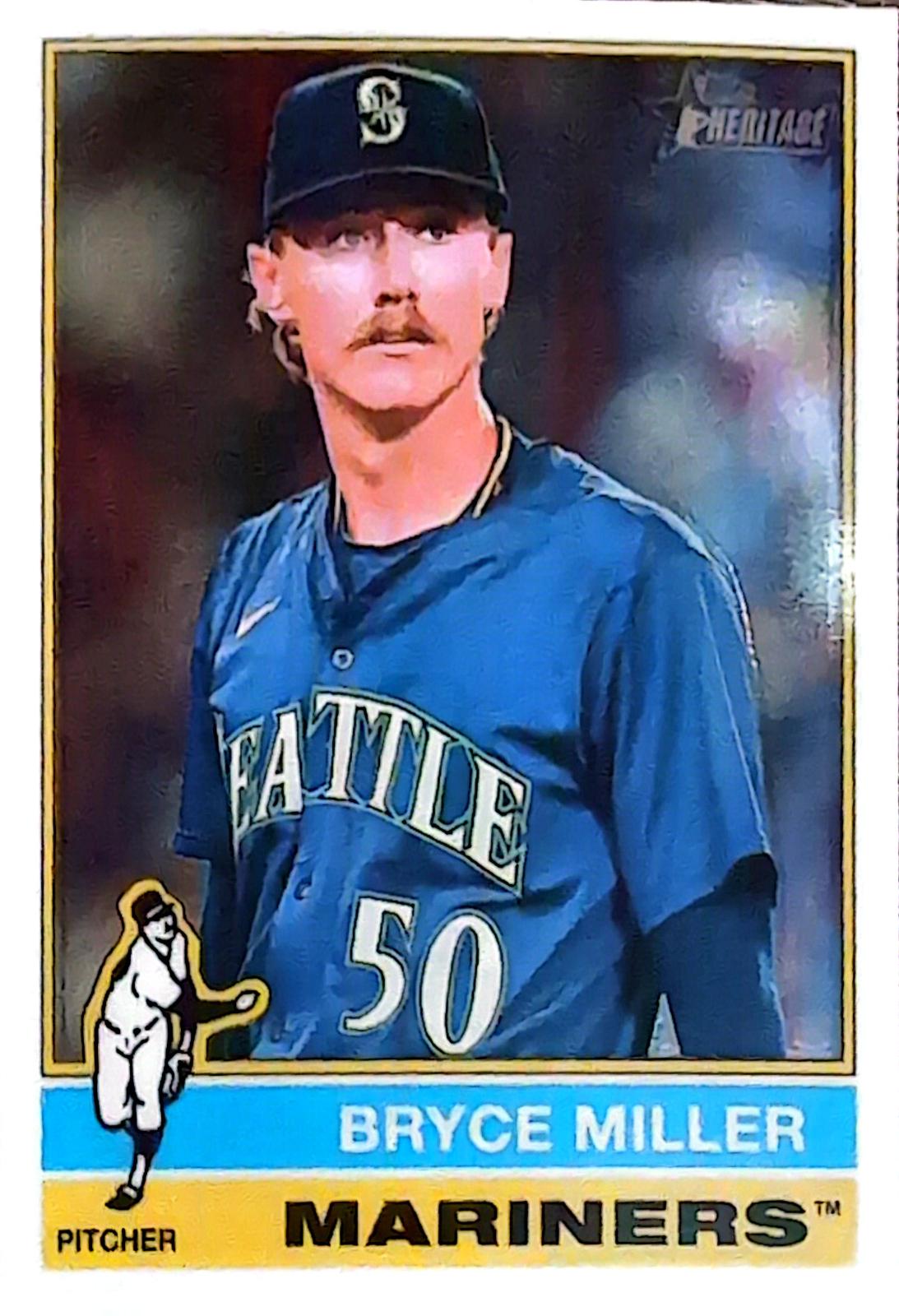 Bryce Miller [Chrome Variation] #107 Prices | 2025 Topps Heritage ...