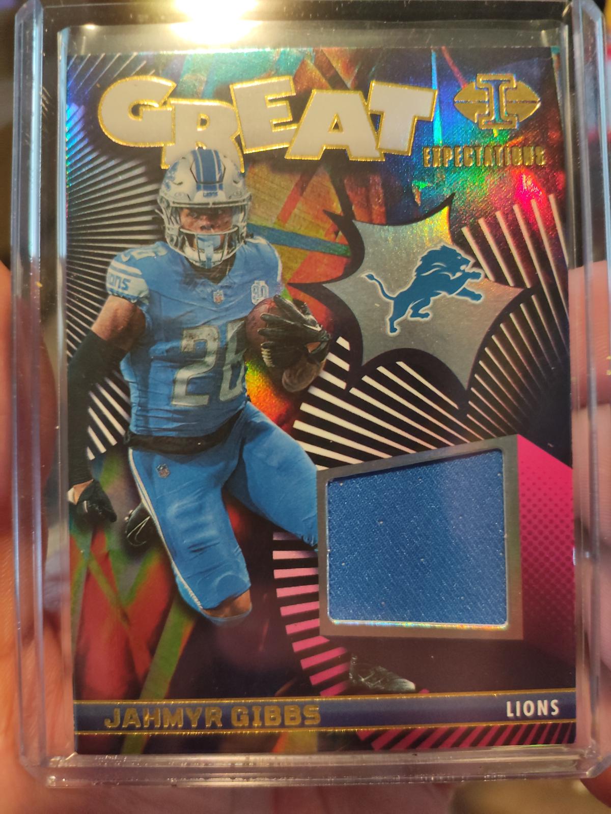 Jahmyr Gibbs #GE-JGS Prices | 2024 Panini Illusions Great Expectations ...