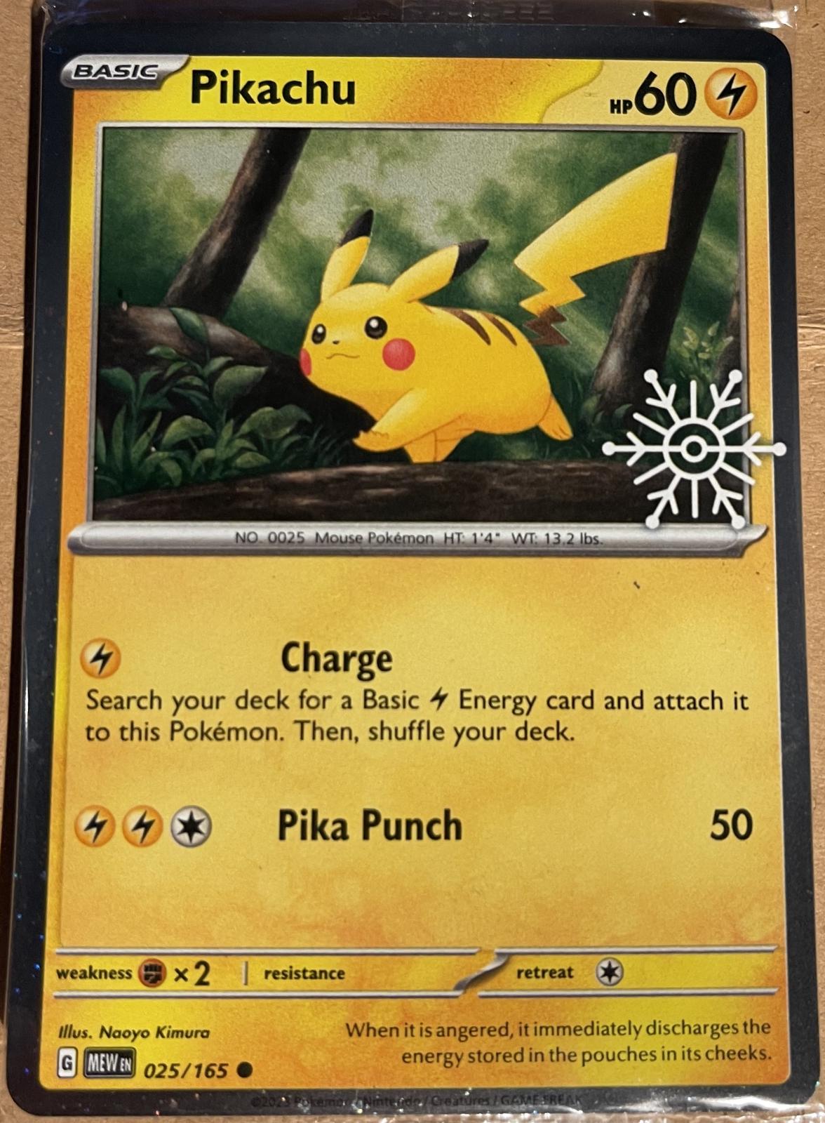 Pikachu [2025 Holiday Calendar] #25 Precios | Pokemon Promo | Tarjetas ...