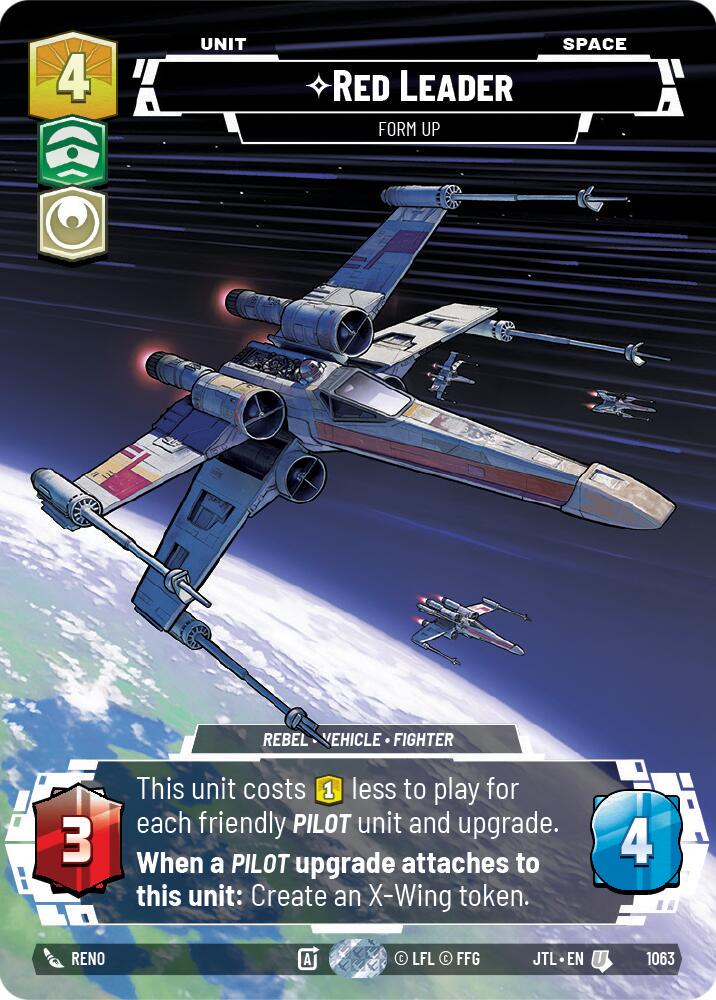 Red Leader - Form Up #1063 Prices | Star Wars Unlimited: Jump to ...