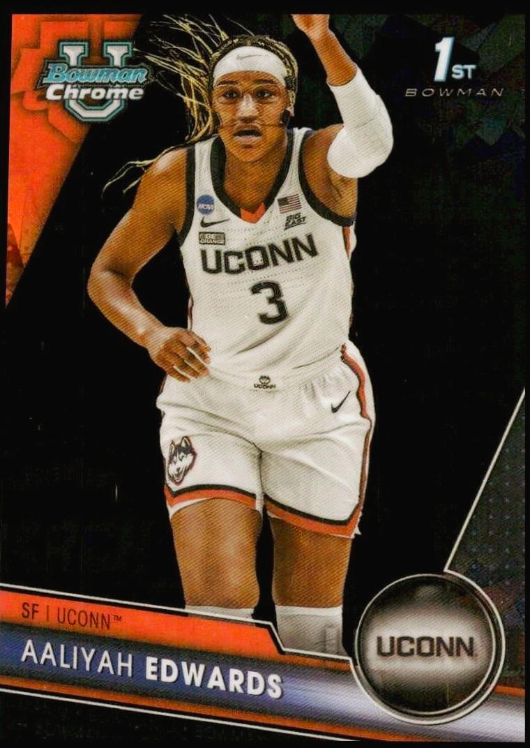 Aaliyah Edwards [Black Sapphire] #19 Prices | 2023 Bowman Chrome ...