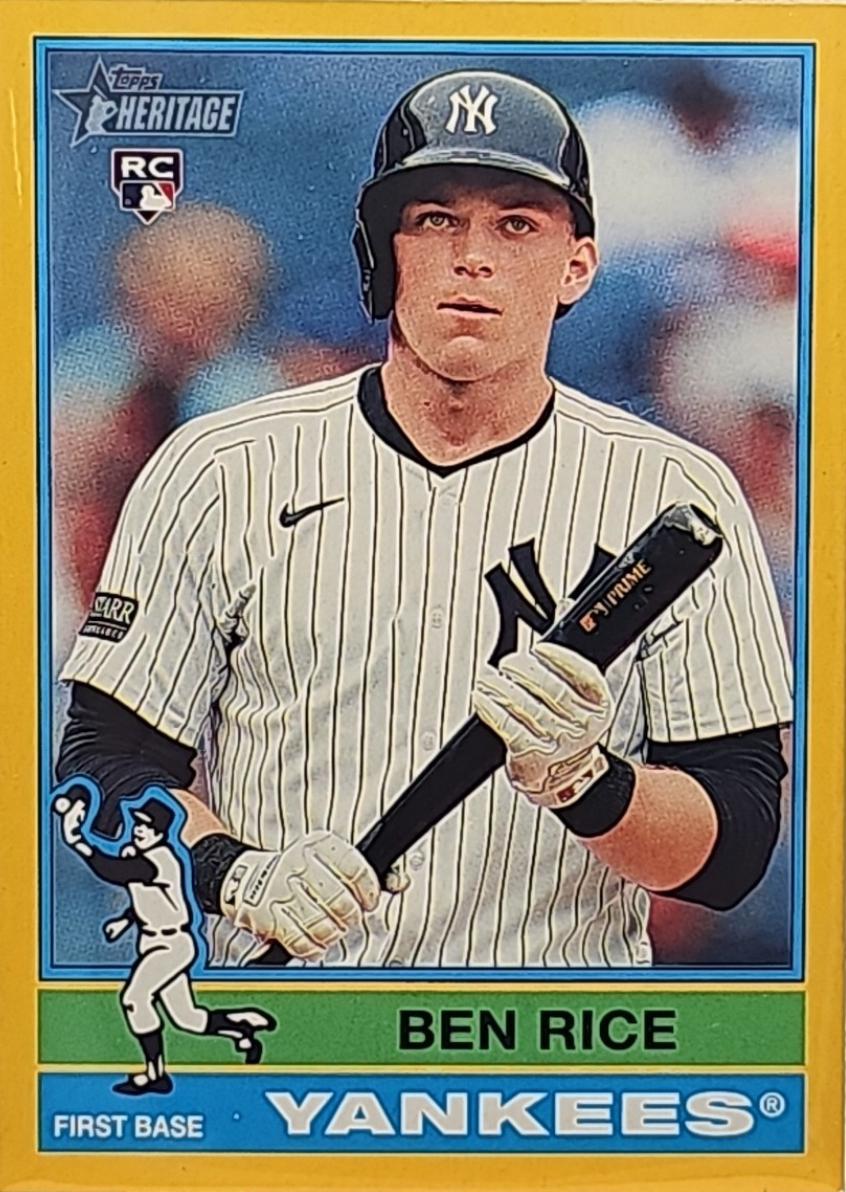 Ben Rice [Yellow Border] #406 Prices | 2025 Topps Heritage | Baseball Cards