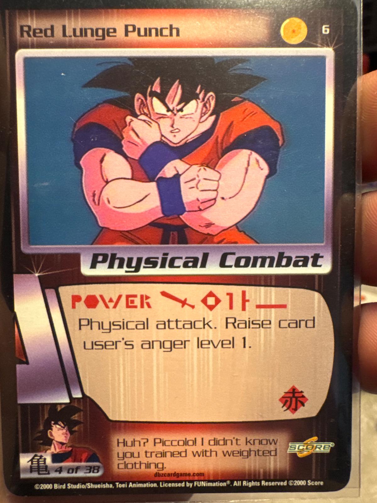 Red Lunge Punch 6 Prices | Dragon Ball Z Saiyan Saga | Dragon Ball Cards