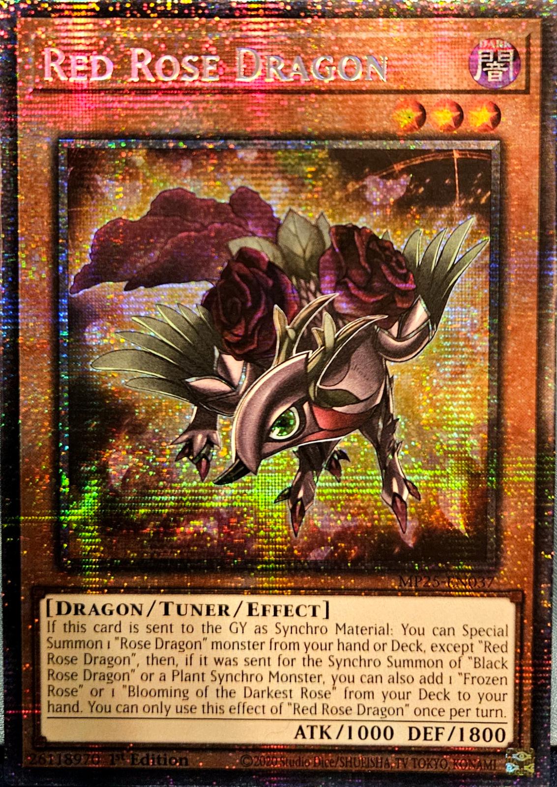 Red Rose Dragon MP25-EN037 Precios | YuGiOh 2025 Mega Pack Tin ...