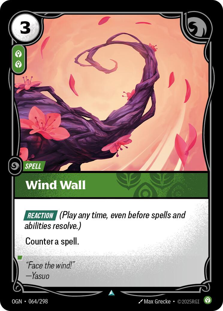 Wind Wall #64 Prices | Riftbound Origins