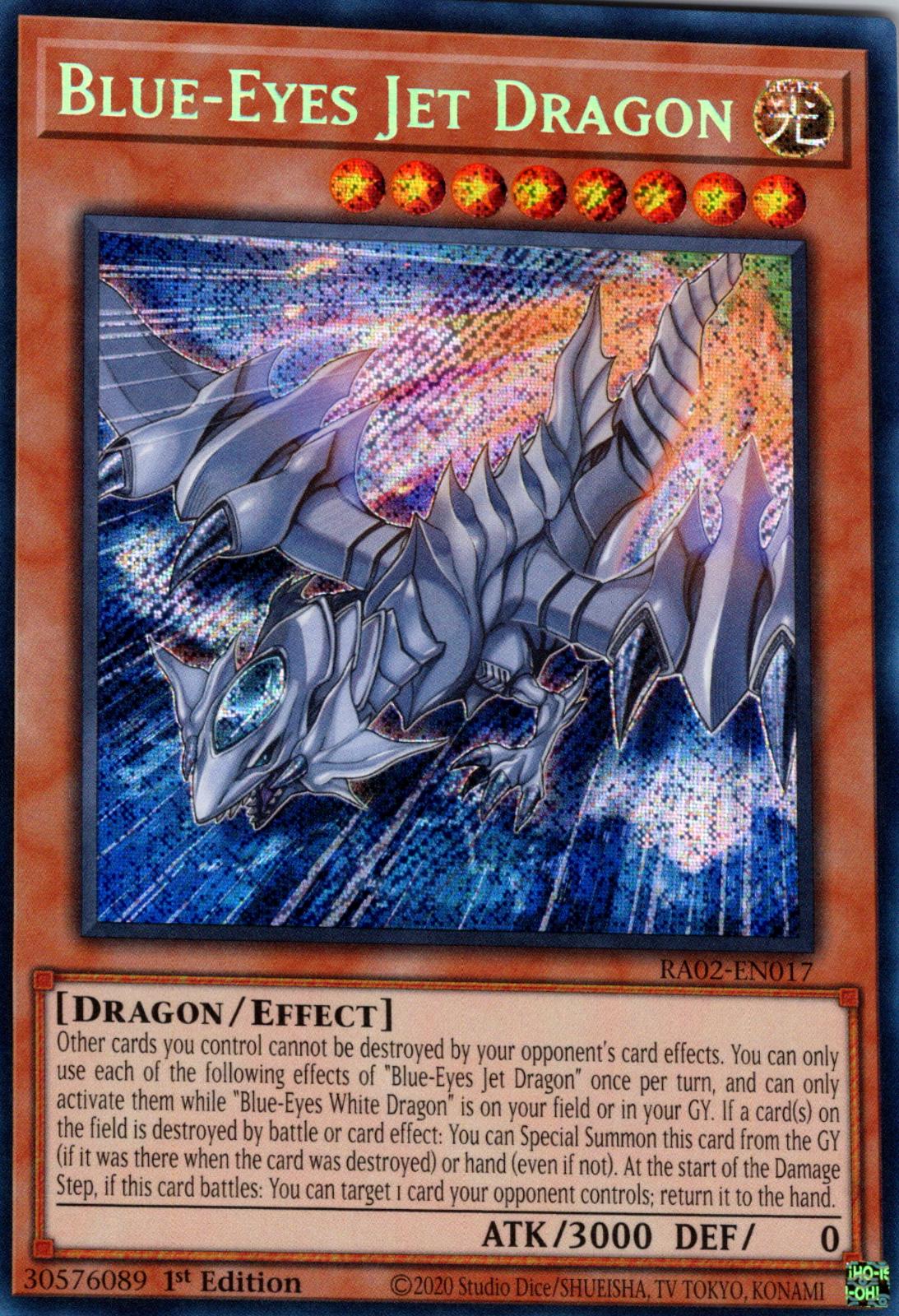 Blue-Eyes Jet Dragon [Secret Rare] RA02-EN017 Prices | YuGiOh 25th ...