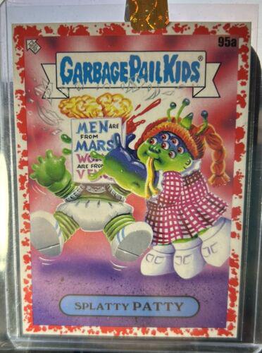 Splatty Patty [Red] #95a Prices | Garbage Pail Kids Book Worms | GPK Cards