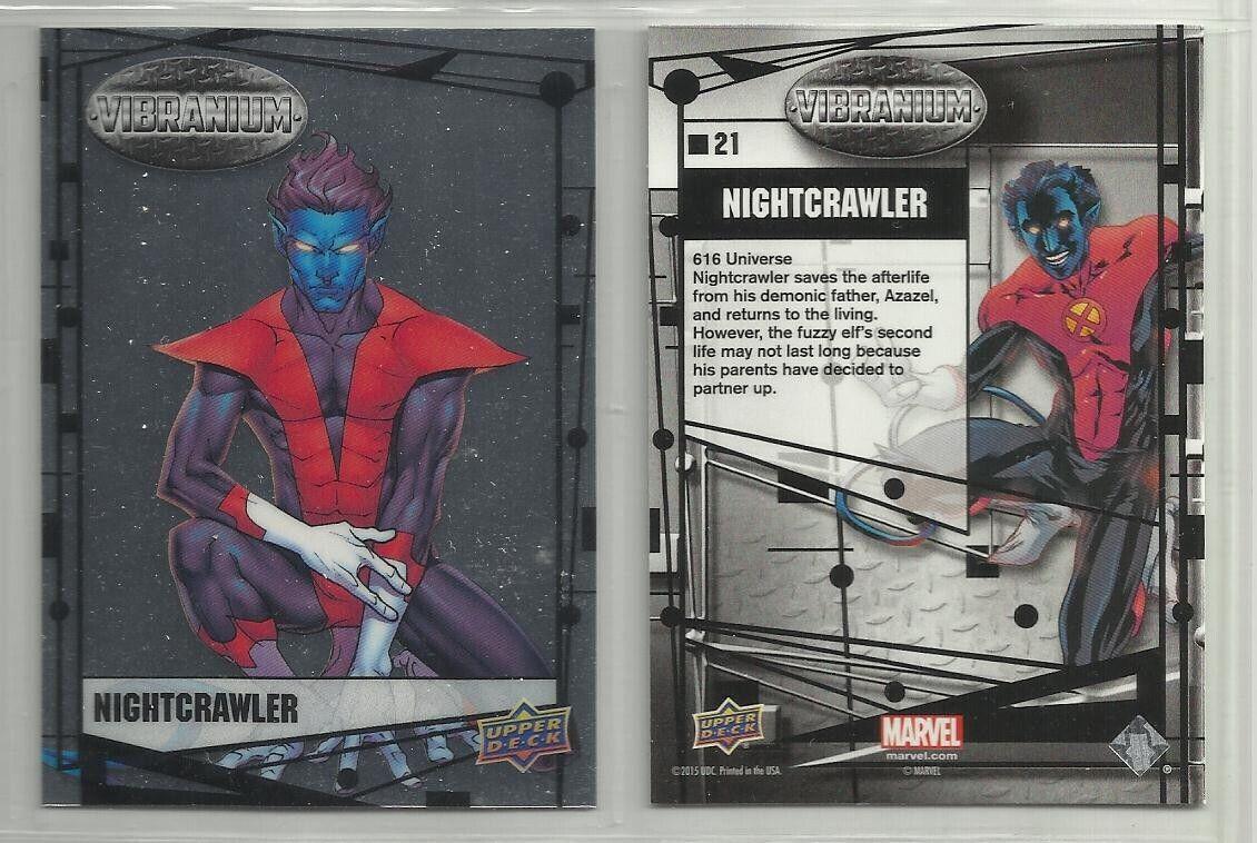 Nightcrawler #21 Prices | Marvel 2015 Upper Deck Vibranium | Marvel Cards