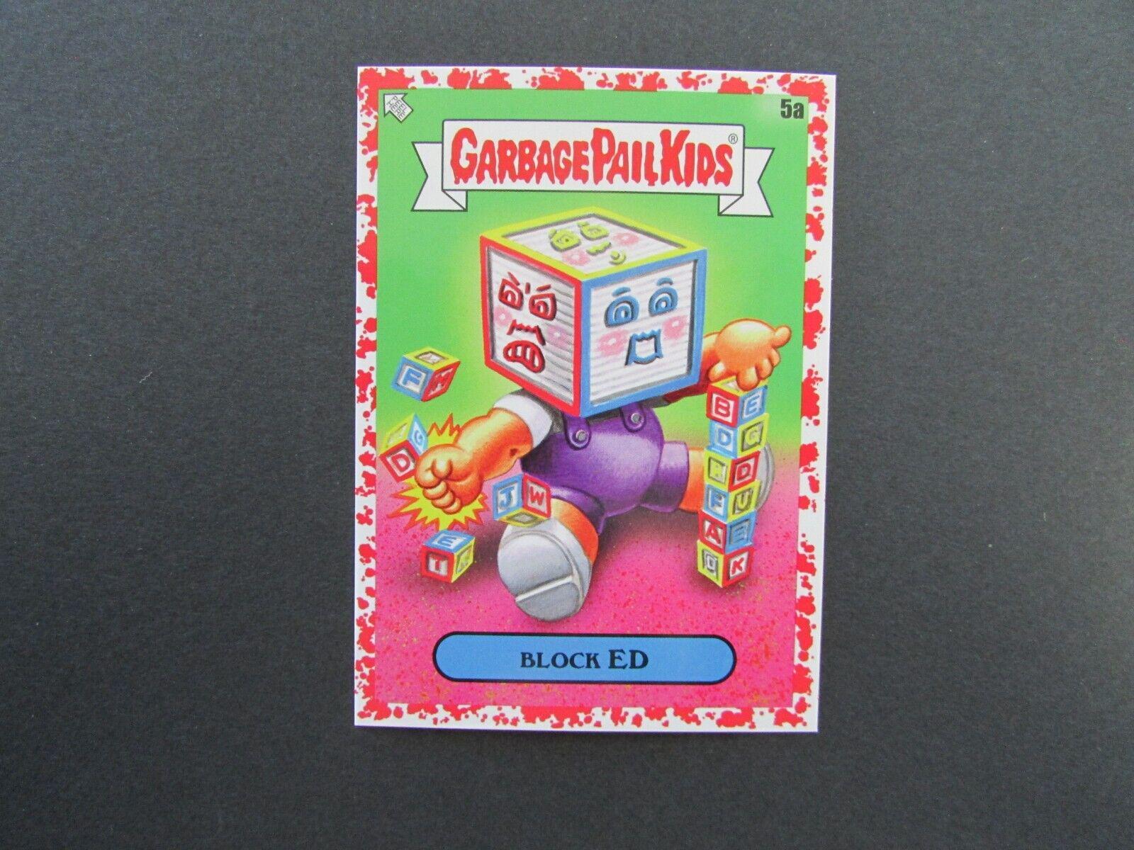 Block Ed [Red] #5a Prices | Garbage Pail Kids at Play | GPK Cards