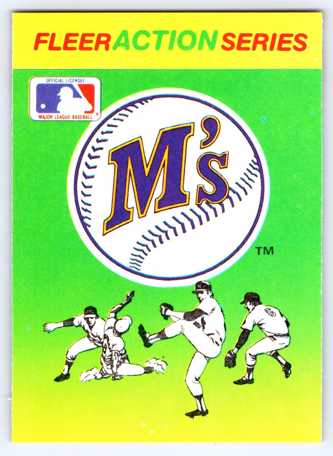 Seattle Mariners Prices | 1990 Fleer Action Series Stickers | Baseball ...
