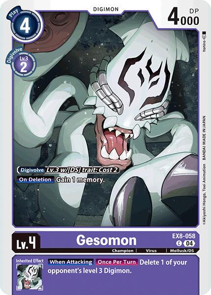 Gesomon #EX8-058 Prices | Digimon Chain of Liberation | Digimon Cards