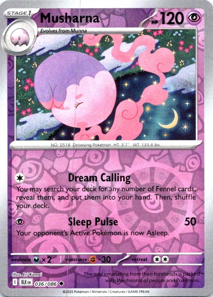 Musharna [Reverse] #36 Prices | Pokemon Black Bolt | Pokemon Cards
