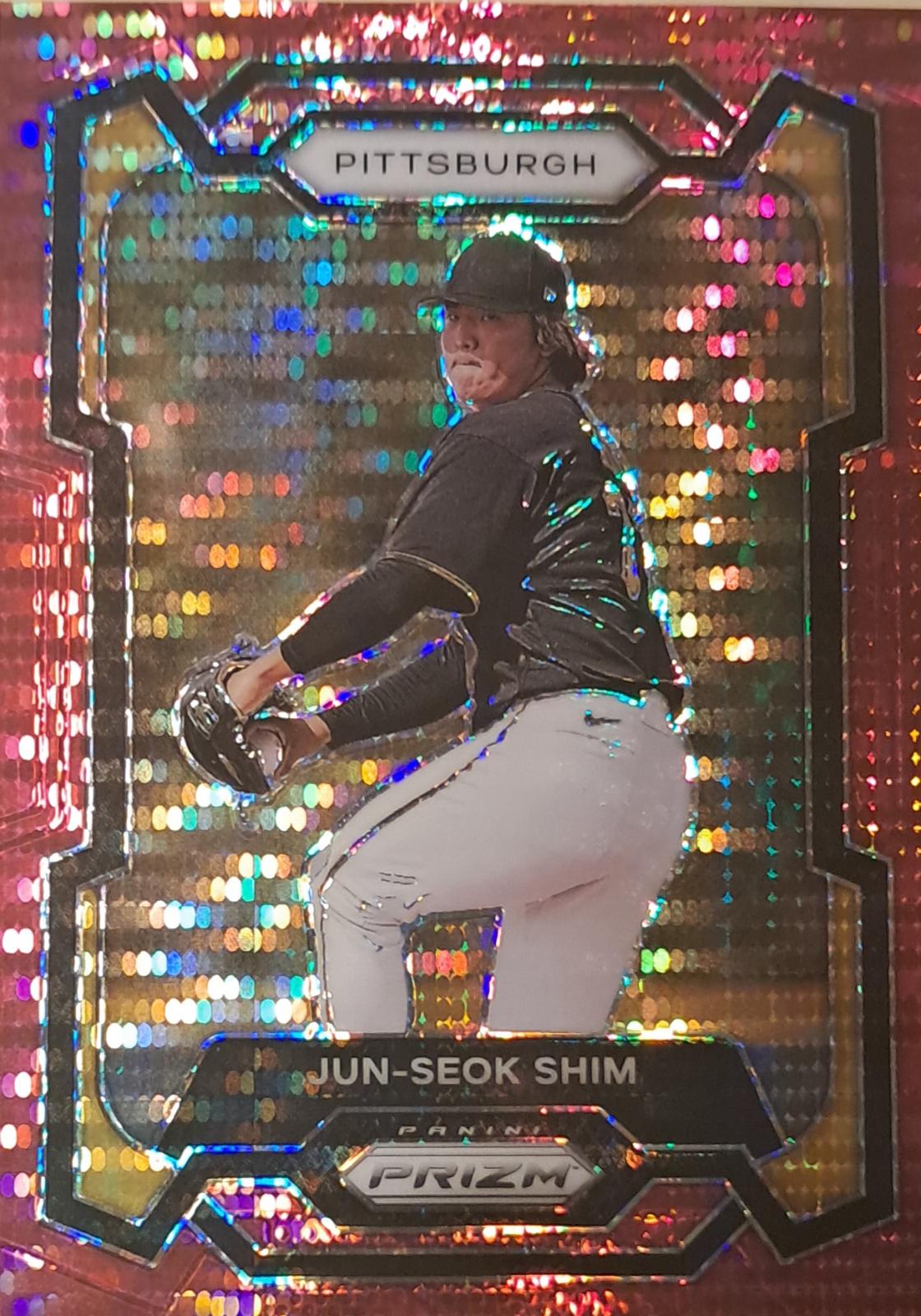 Jun-Seok Shim [Red Pulsar] #290 Prices | 2024 Panini Prizm | Baseball Cards