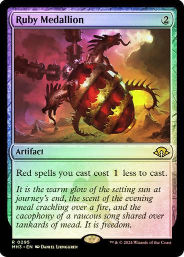 Ruby Medallion [Foil] #295 Prices | Magic Modern Horizons 3 | Magic Cards