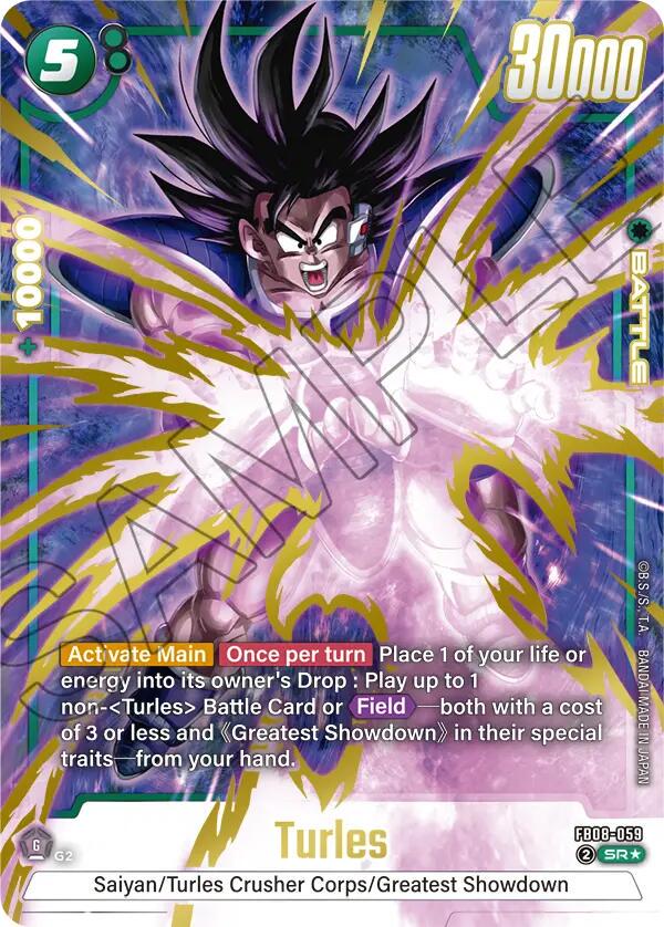 Turles [Alternate Art] FB08-059 Prices | Dragon Ball Fusion World ...