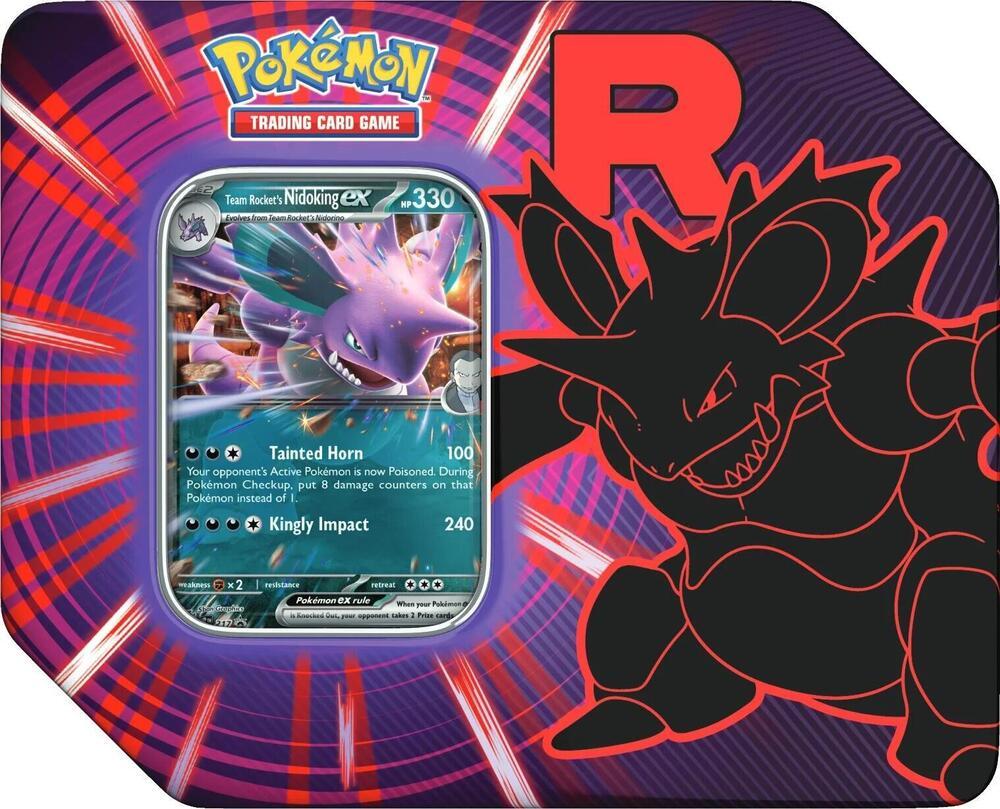 Team Rocket Tin: Nidoking Ex Prices | Pokemon Destined Rivals | Pokemon ...