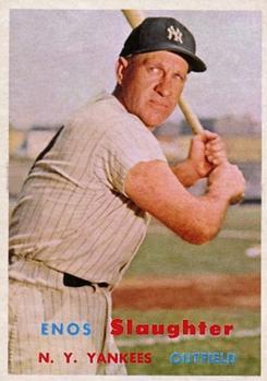 Enos Slaughter #215 Prices | 1957 Topps | Baseball Cards