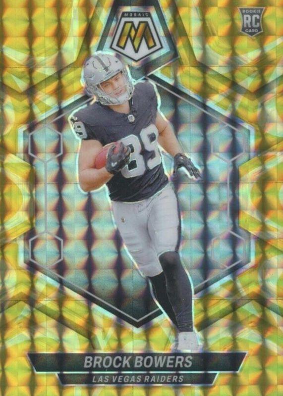 Brock Bowers [Yellow Reactive] #313 Prices | 2024 Panini Mosaic ...
