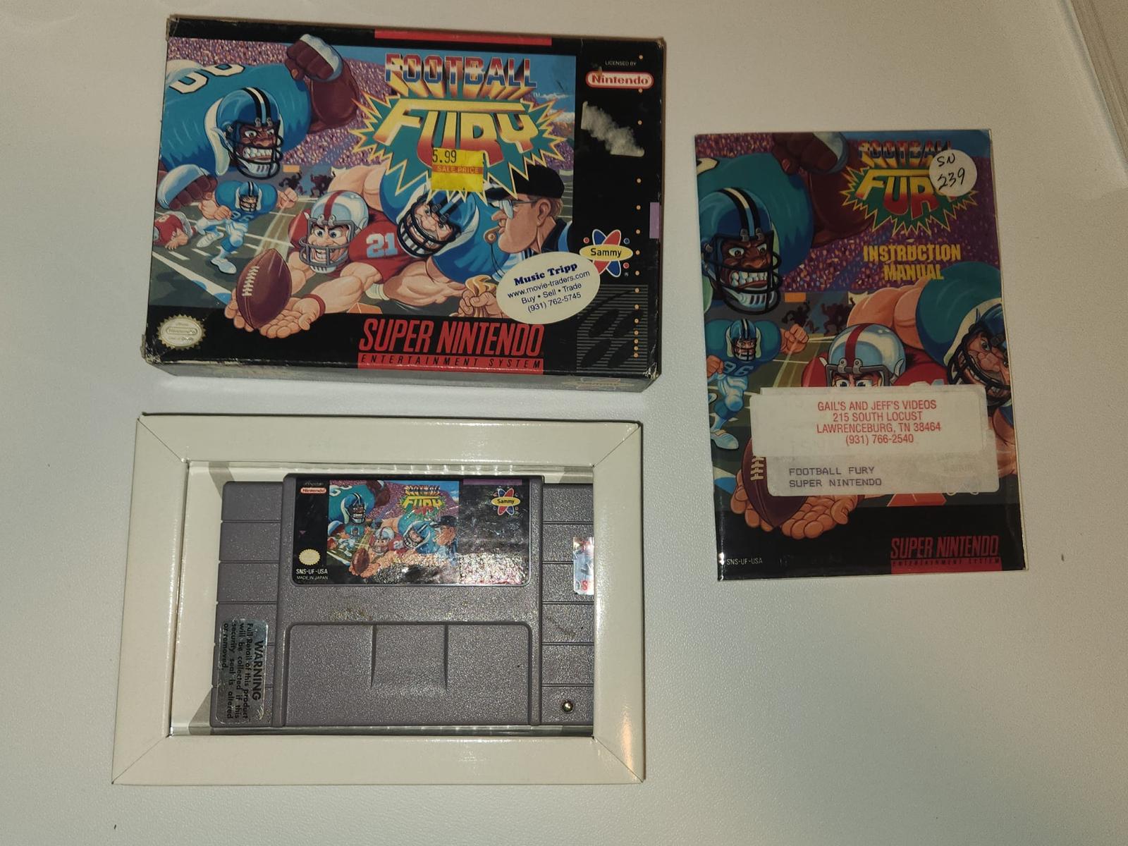 Football Fury | Item, Box, and Manual | Super Nintendo