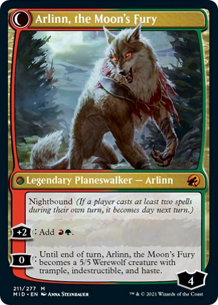 Arlinn, the Pack's Hope & Arlinn, the Moon's Fury [Foil] #211 Prices ...