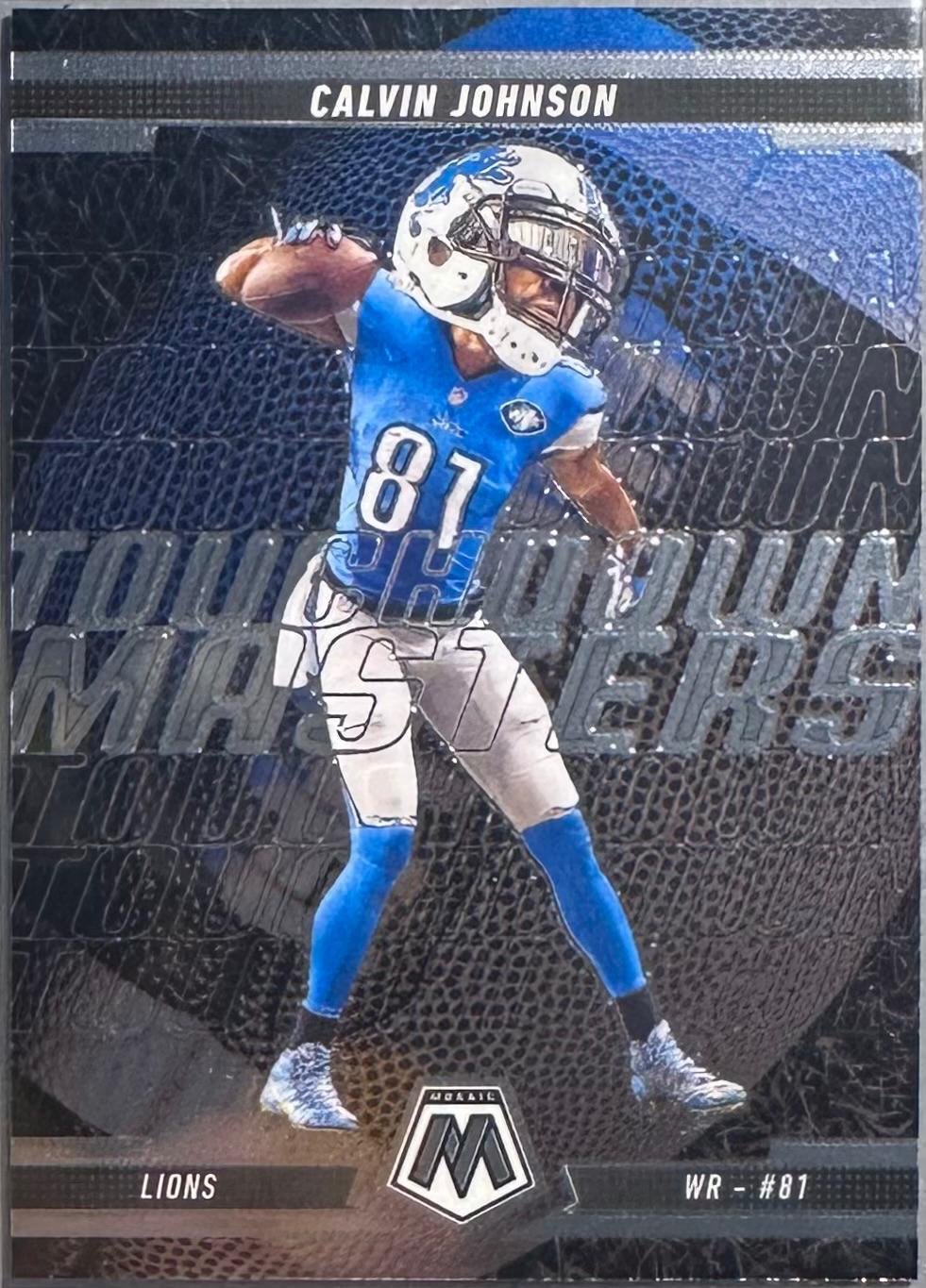Calvin Johnson #16 Prices | 2025 Panini Mosaic Touchdown Masters ...
