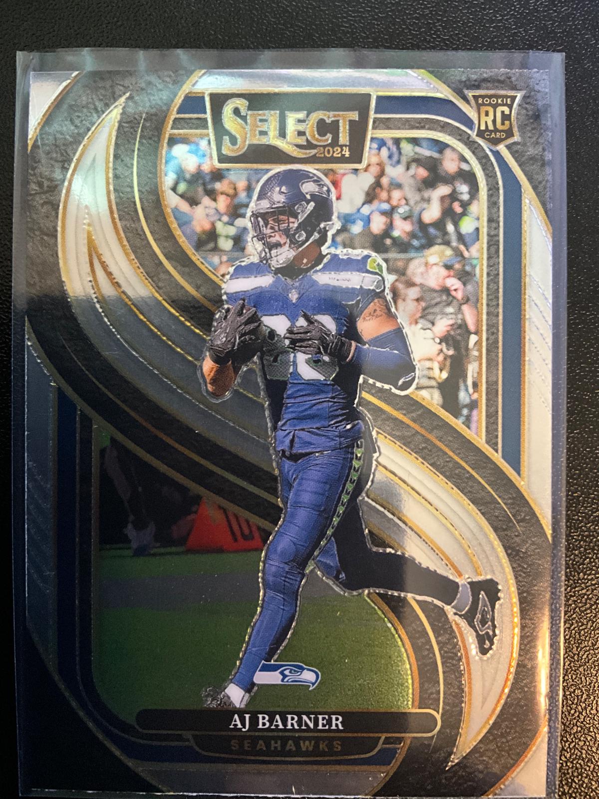 AJ Barner [Silver Prizm] #103 Prices [Rookie] | 2024 Panini Select ...