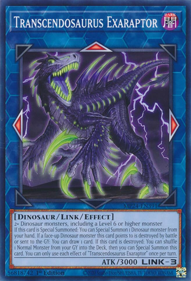 Transcendosaurus Exaraptor MP24-EN391 Prices | YuGiOh 25th Anniversary ...