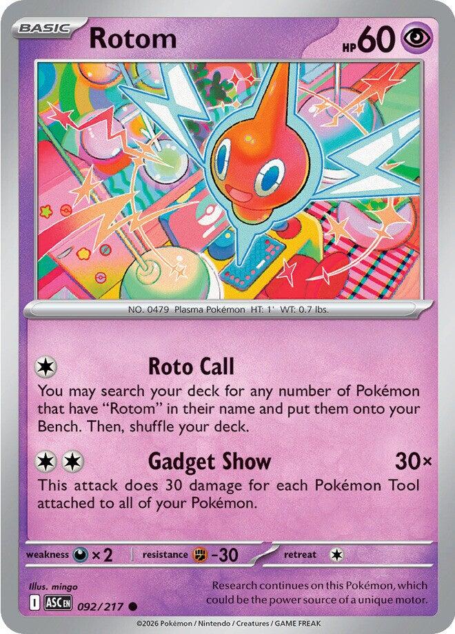 Rotom #92 Prices | Pokemon Ascended Heroes | Pokemon Cards