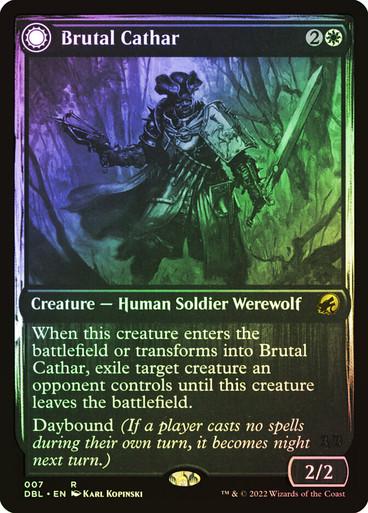 Brutal Cathar // Moonrage Brute [Foil] #7 Prices | Magic Innistrad ...