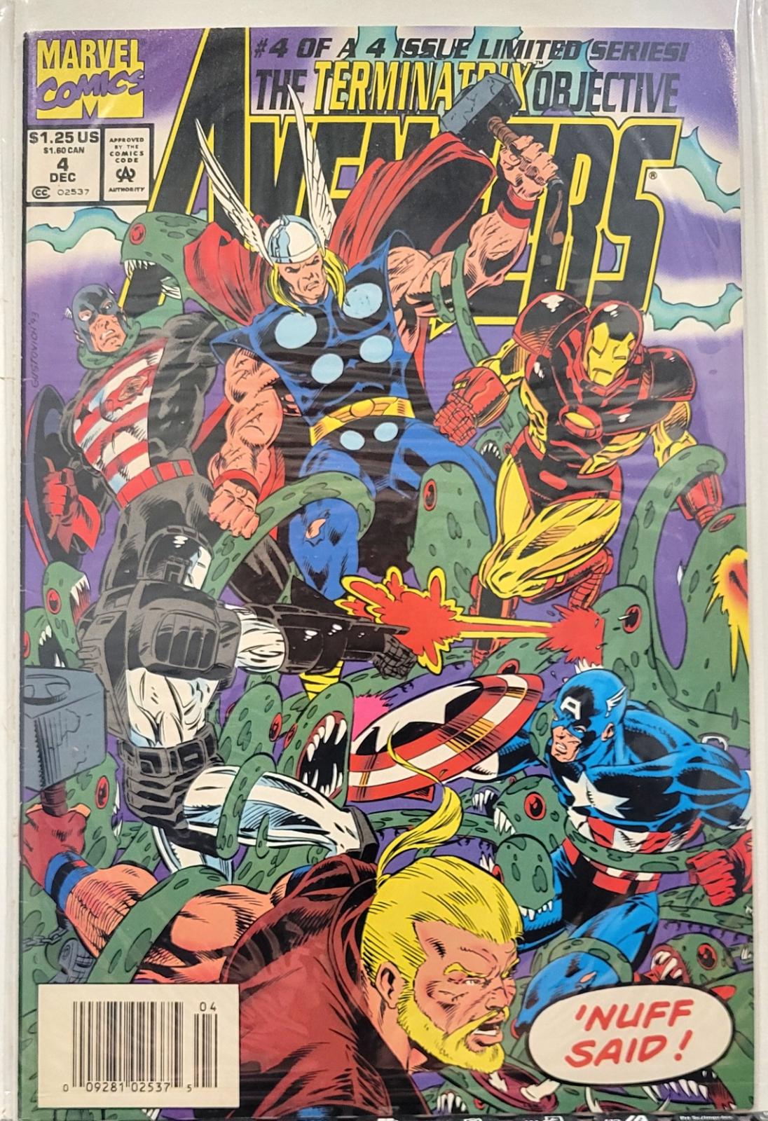 Avengers: The Terminatrix Objective [Newsstand] #4 (1993) Prices ...