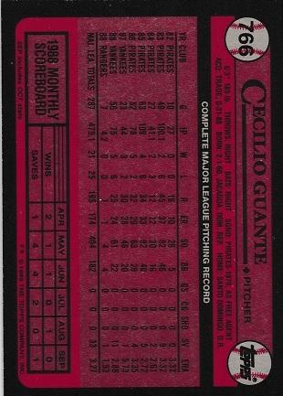 Cecilio Guante #766 Prices | 1989 Topps | Baseball Cards