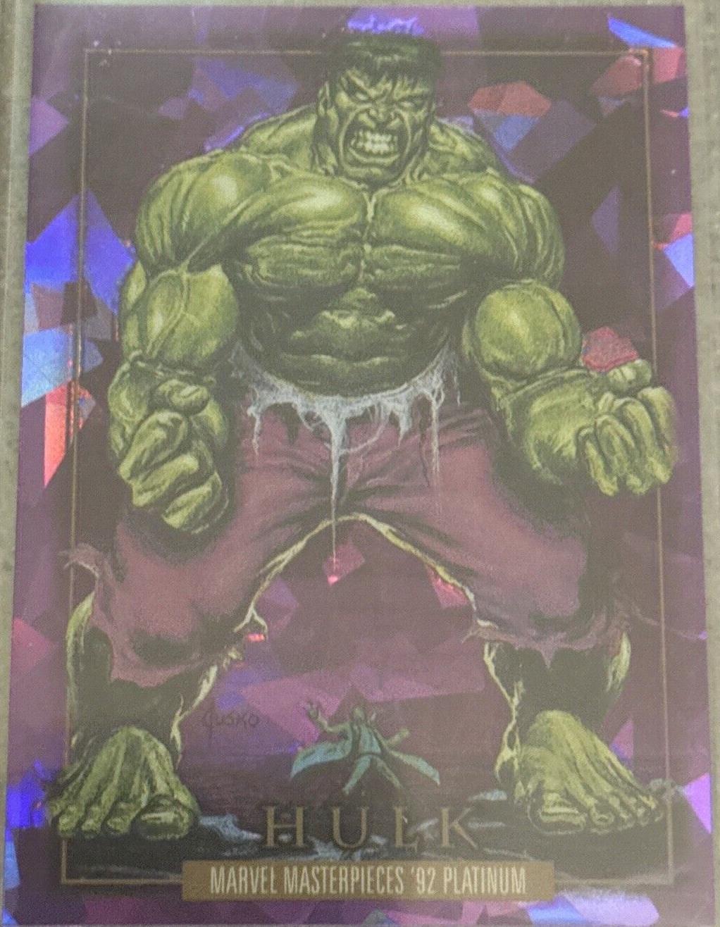 Цены на Hulk [Purple Crystals] #32 | Marvel 2024 SkyBox Masterpieces ...