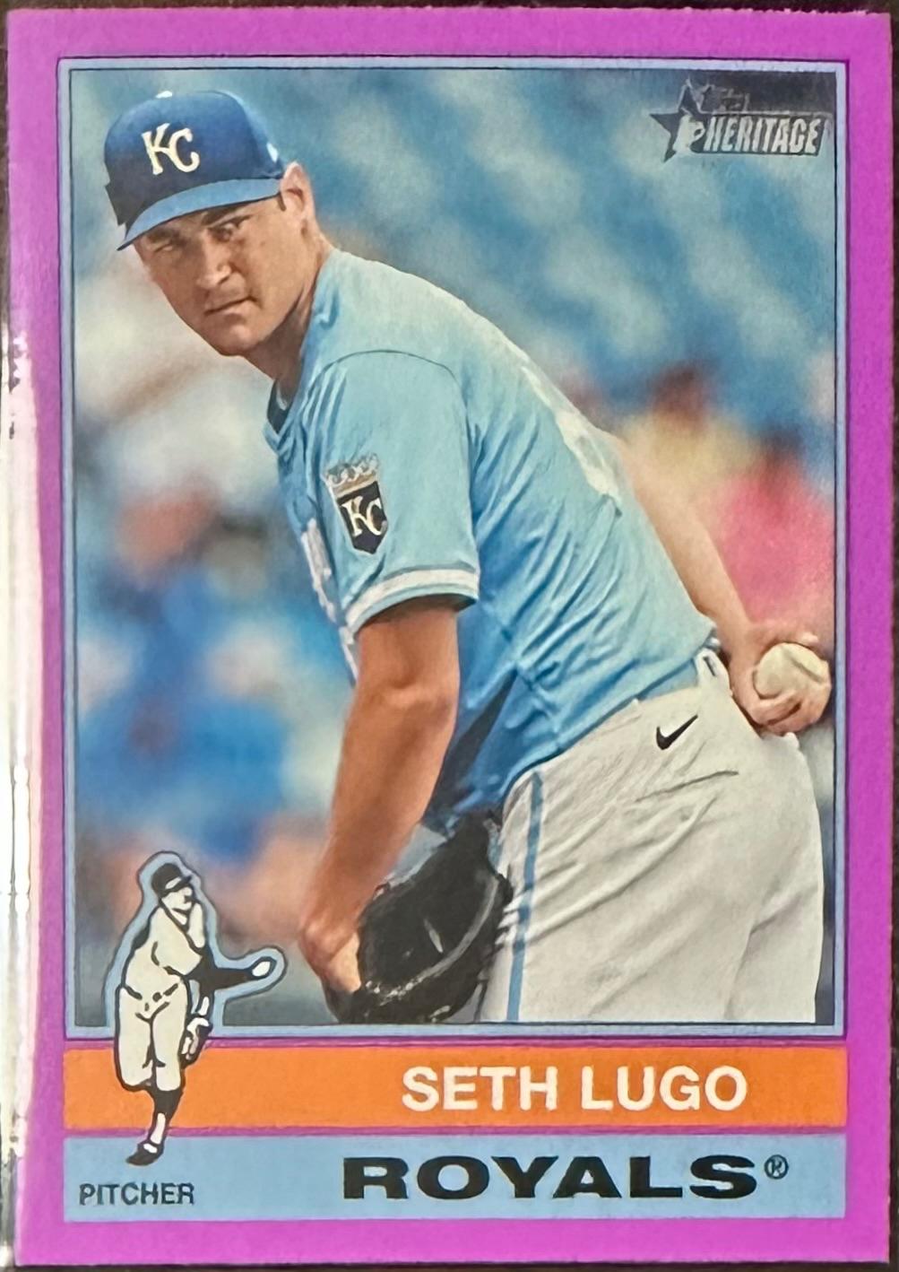 Seth Lugo [Light Purple Border] #312 Prices | 2025 Topps Heritage ...