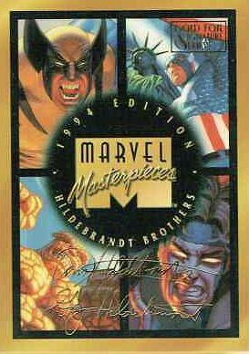 Checklist [Gold Foil Signature] #140 Prices | Marvel 1994 Masterpieces ...