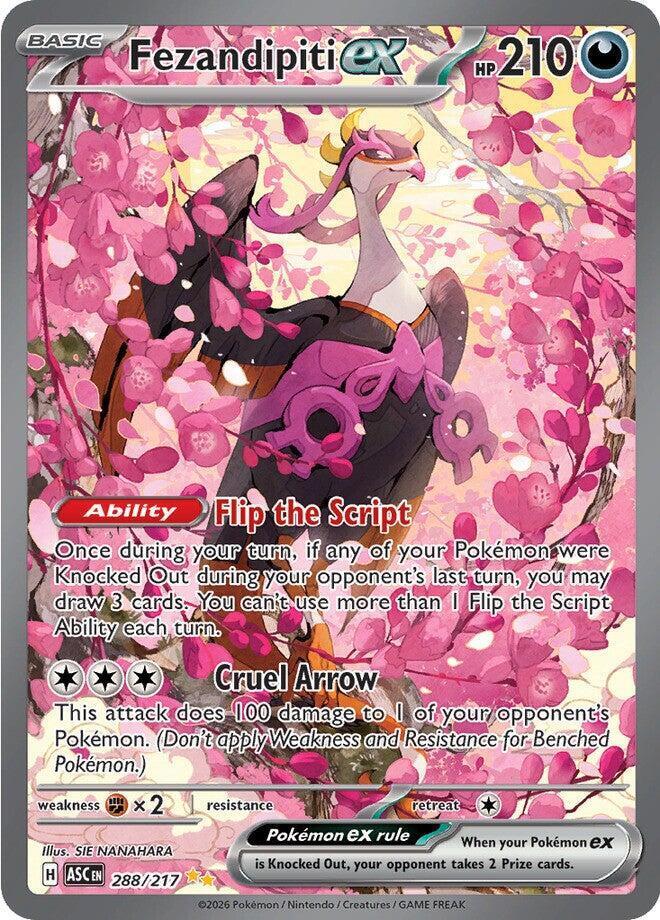 Fezandipiti Ex #288 Prices | Pokemon Ascended Heroes | Pokemon Cards
