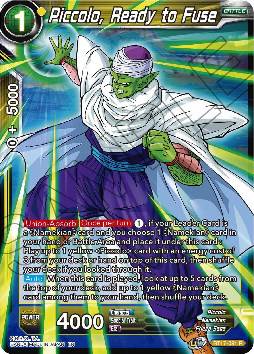 Piccolo, Ready to Fuse BT17-091 Prices | Dragon Ball Super Ultimate ...