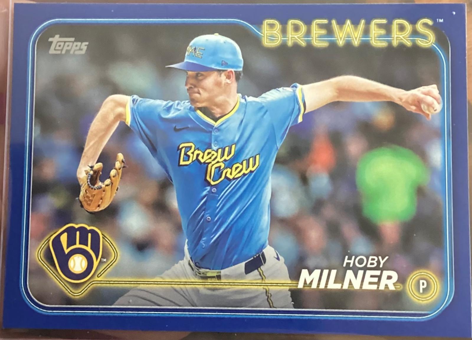 Hoby Milner [Royal Blue] #US87 Prices | 2024 Topps Update | Baseball Cards