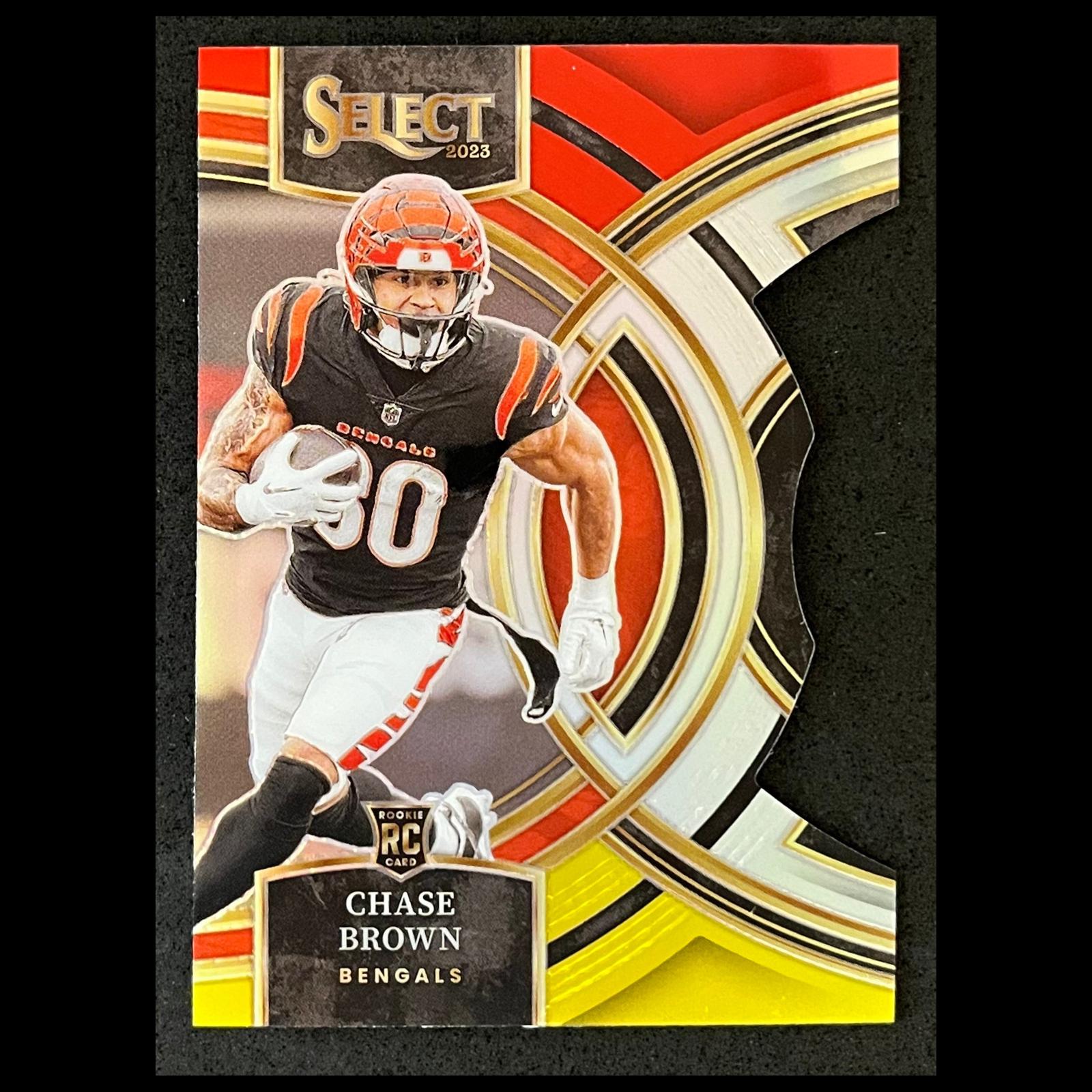Chase Brown [Red Yellow Prizm Die-Cut] #151 Prices | 2023 Panini Select ...