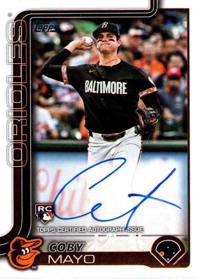 Coby Mayo [Flagship Real One Autograph] #20 Prices [Rookie] | 2025 ...