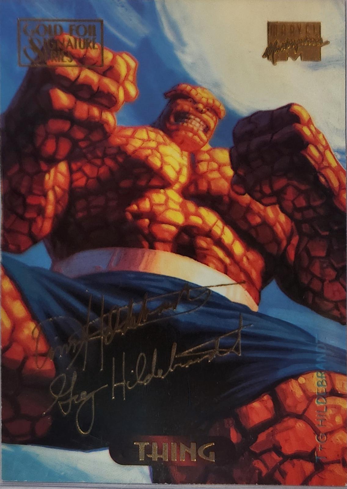 Thing [Gold Foil Signature] #123 Prices | Marvel 1994 Masterpieces ...