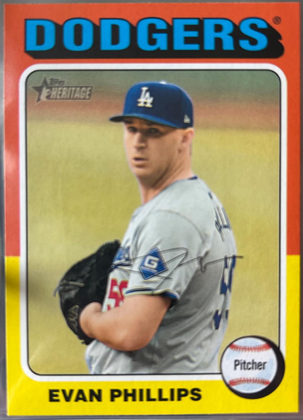 Evan Phillips #516 Prices | 2024 Topps Heritage | Baseball Cards