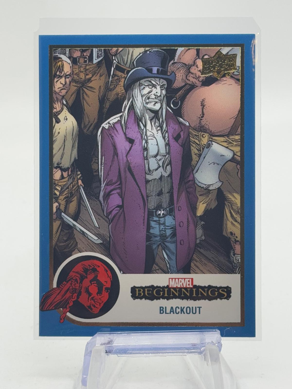 Blackout [Blue] #124 Prices | Marvel 2022 Beginnings: Vol 2: Series 1 ...