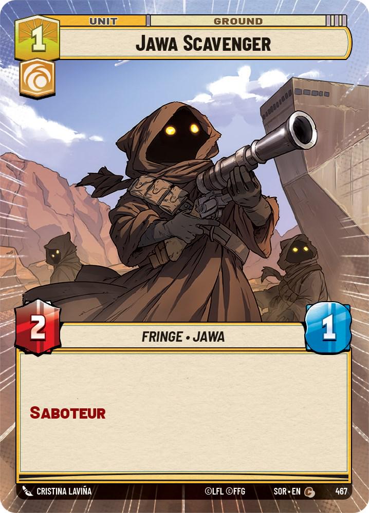 Jawa Scavenger [Hyperspace] #467 Prices | Star Wars Unlimited: Spark of ...