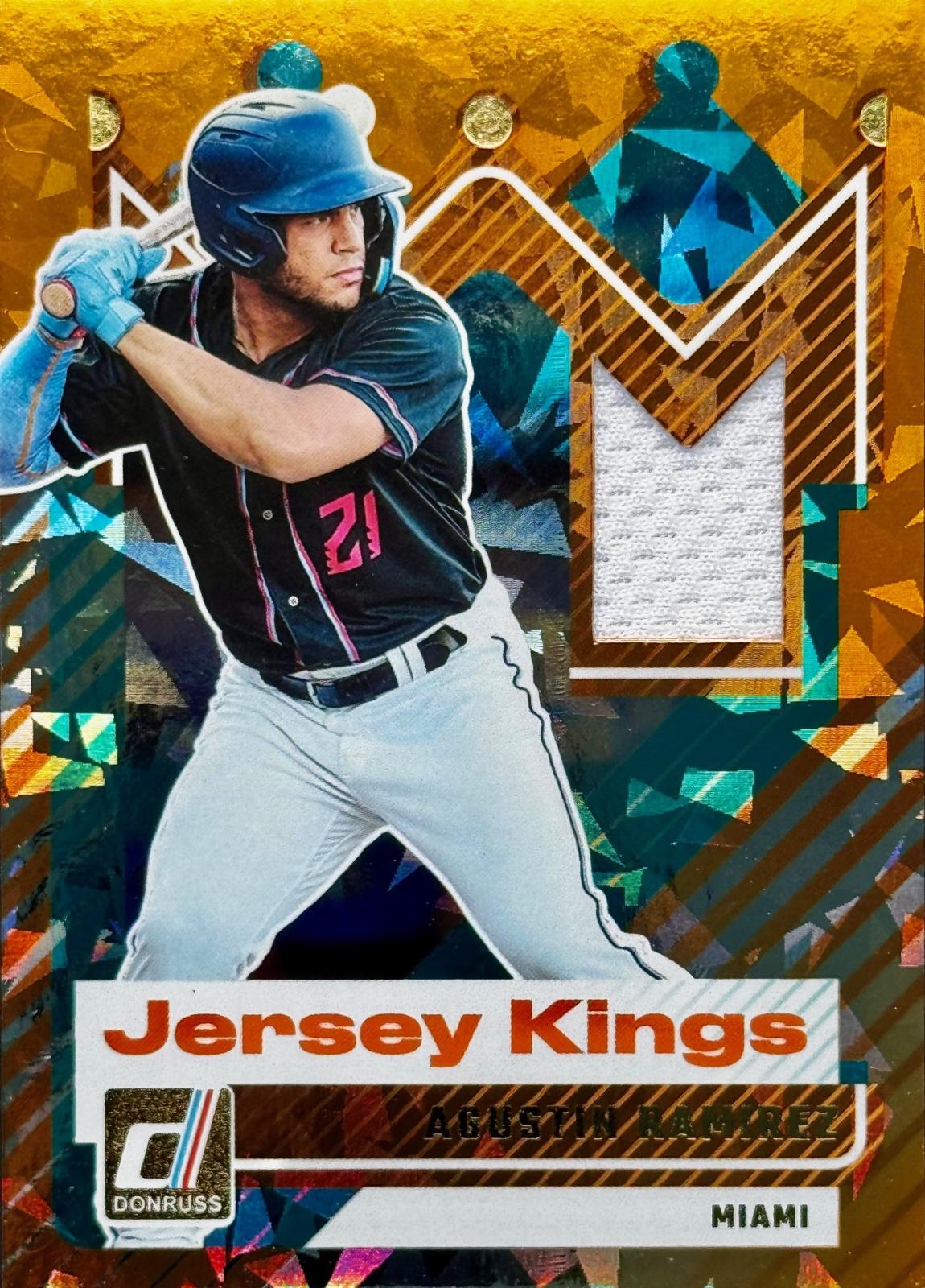 Agustin Ramirez [Orange Ice] #5 Prices | 2025 Panini Donruss Jersey ...