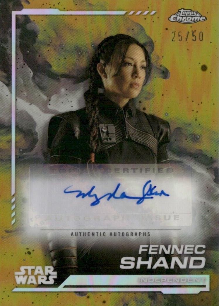Ming-Na Wen as Fennec Shand [Gold Refractor] #AU-MWE Prices | Star Wars ...