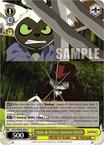 Appa & Momo: Samurai Battle #ATLA/WX04-006 U Prices | Weiss Schwarz ...