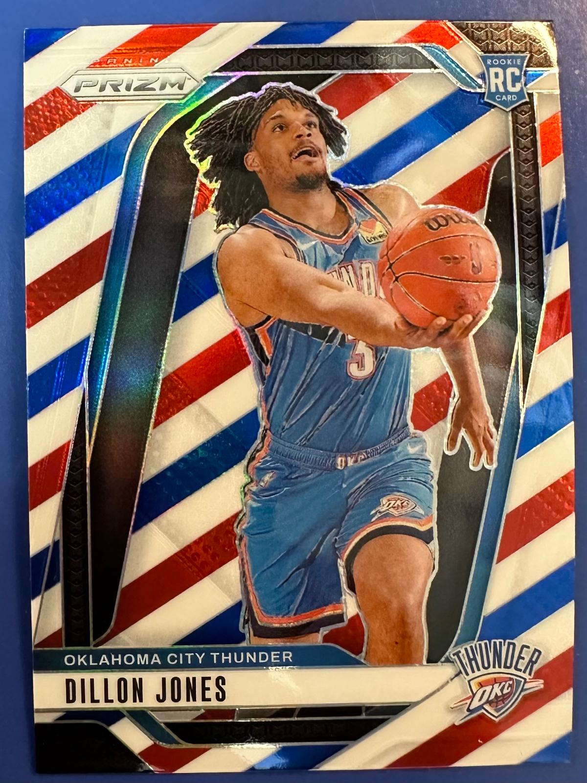 Dillon Jones [Red White Blue] #240 Prices | 2024 Panini Prizm ...