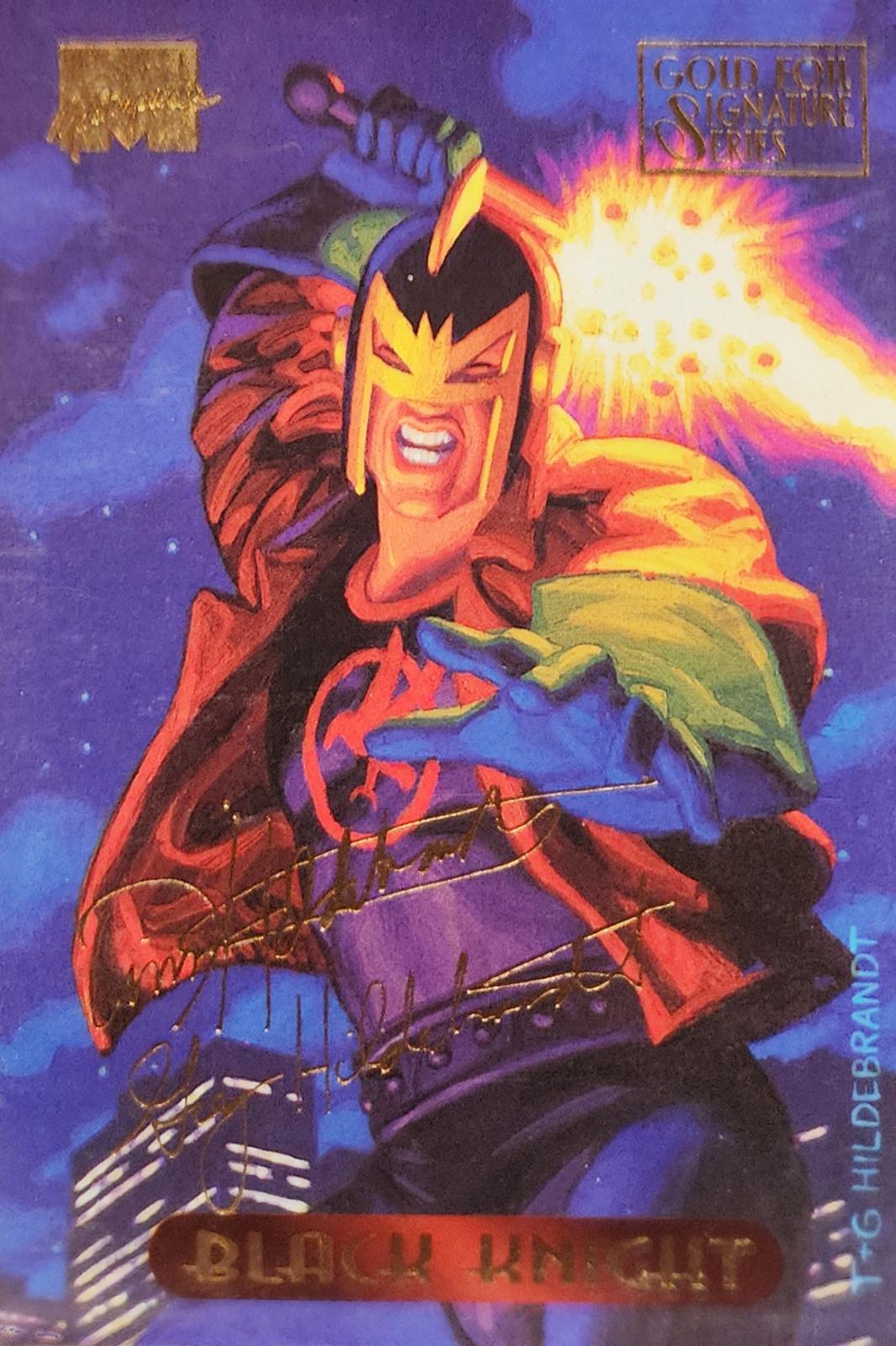 Black Knight [Gold Foil Signature] #7 Prices | Marvel 1994 Masterpieces ...