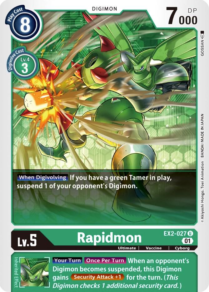 Rapidmon #EX2-027 Prices | Digimon Digital Hazard | Digimon Cards