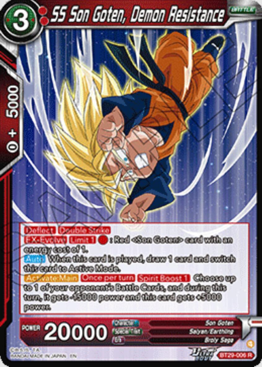 SS Son Goten, Demon Resistance [Foil] BT29-006 Prices | Dragon Ball ...